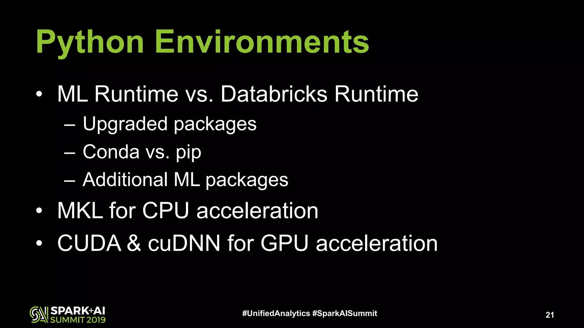 Accelerating Machine Learning on Databricks Runtime | PDF | Cloud Computing | Internet