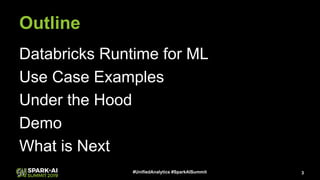 Accelerating Machine Learning on Databricks Runtime | PDF