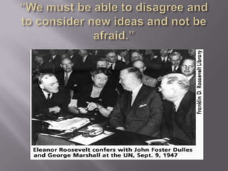 Eleanor Roosevelt Slideshow | PPTX