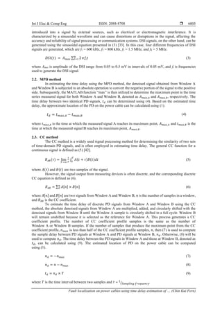 Fault localization on power cables using time delay estimation of partial discharge signals ...