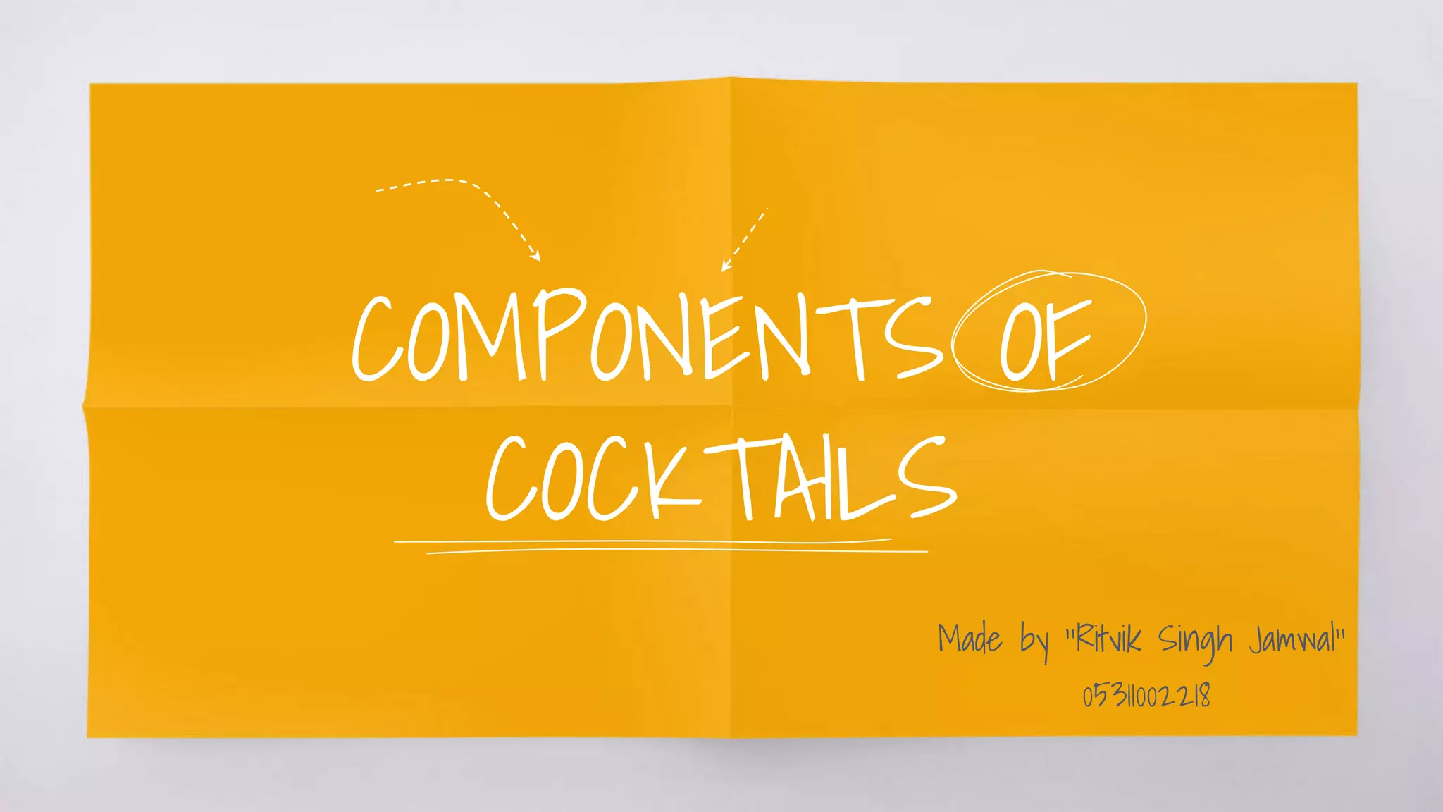 Components of cocktails | PPTX