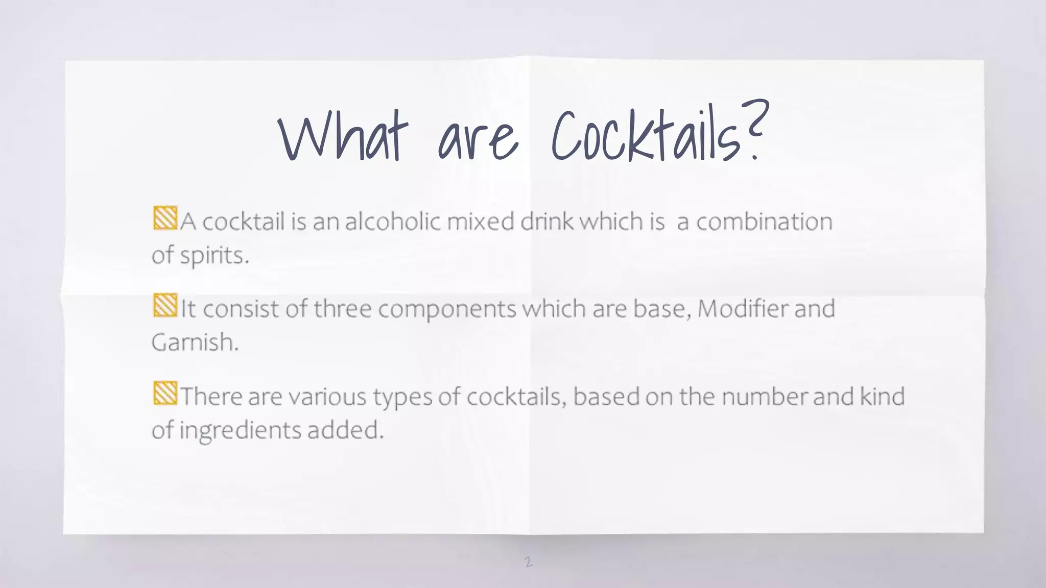 Components of cocktails | PPTX
