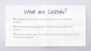 Components of cocktails | PPTX
