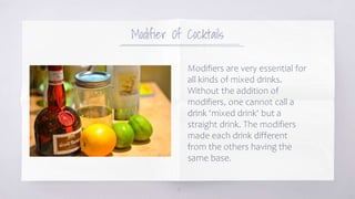 Components of cocktails | PPTX