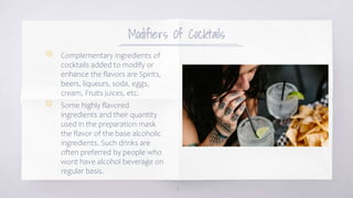 Components of cocktails | PPTX