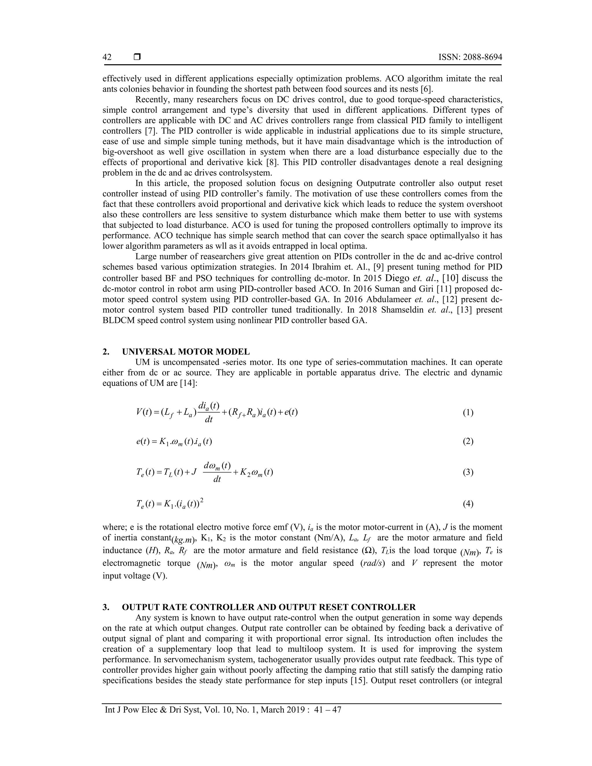 Speed control of universal motor | PDF