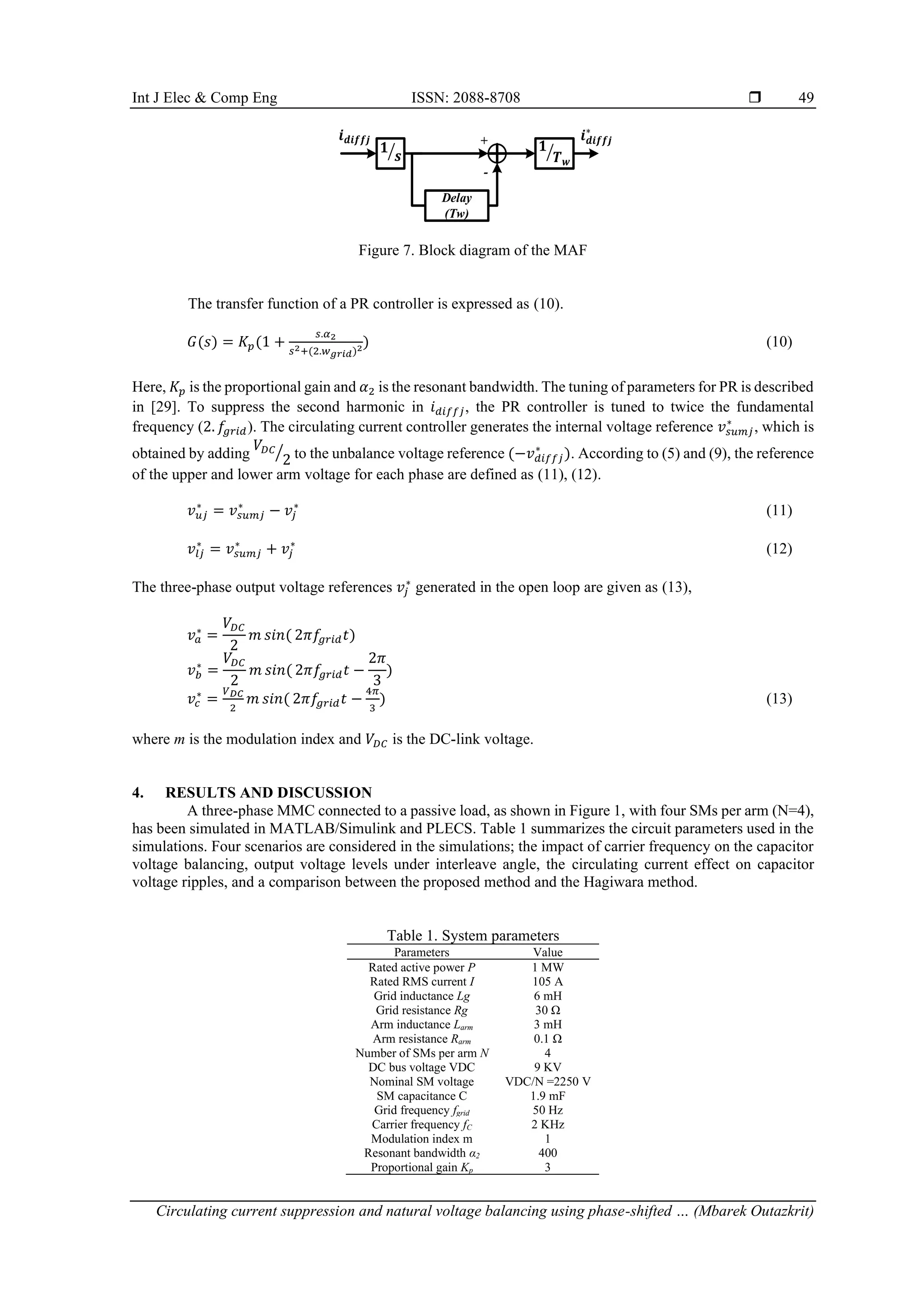 Circulating current suppression and natural voltage balancing using phase-shifted modulation for ...