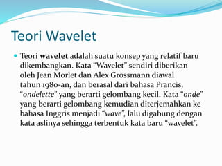 Kompresi Citra RGB dengan Transformasi Wavelet | PPSX