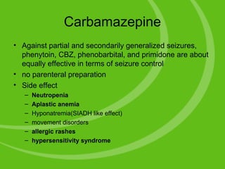 053 Antiepileptic medication principle of clinical use | PPT