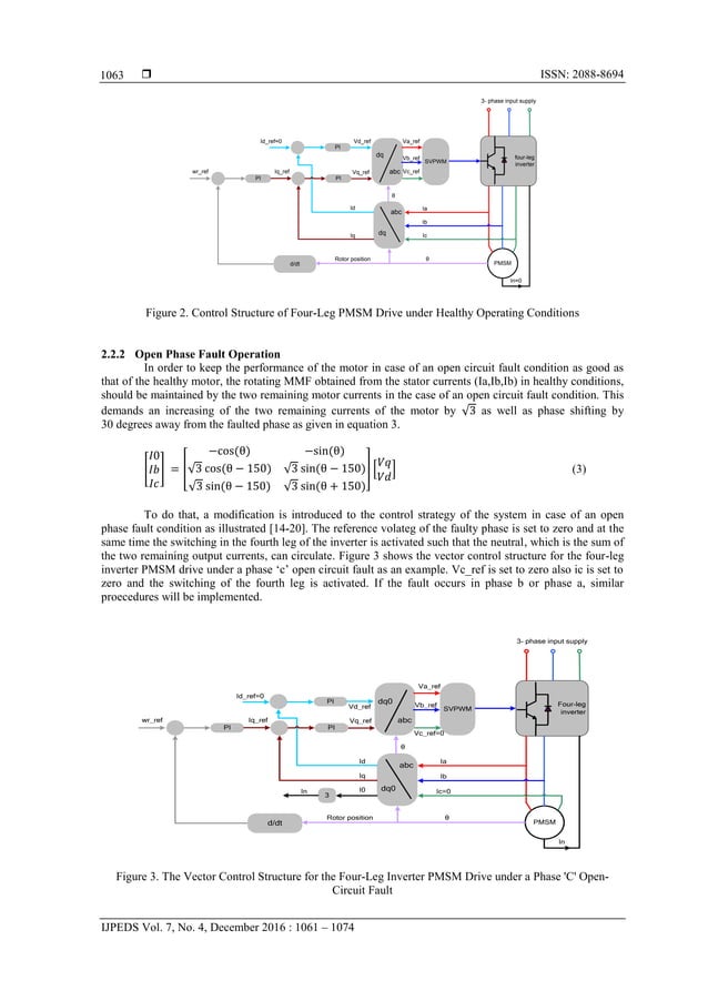 Sensorless Control of a Fault Tolerant PMSM Drives in Case of Single-Phase Open Circuit Fault | PDF