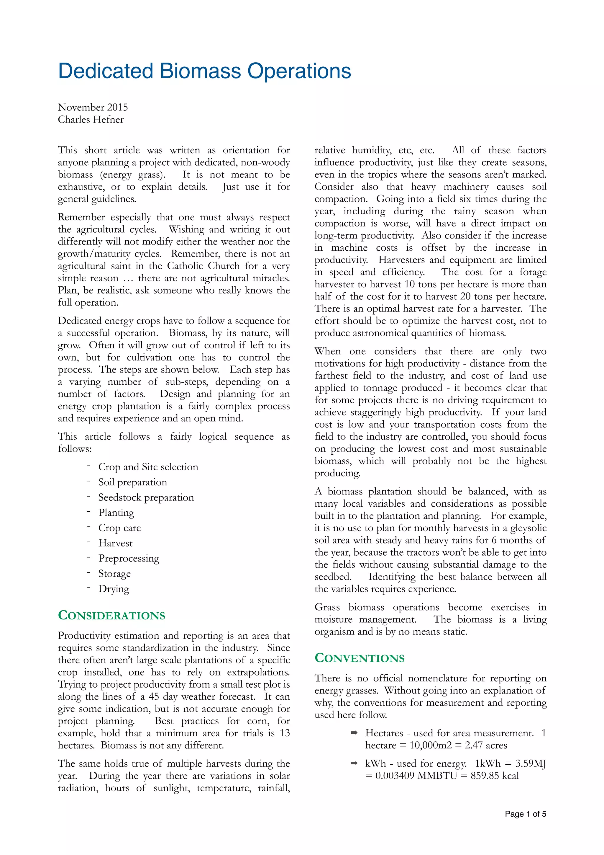 Biomass Projects | PDF