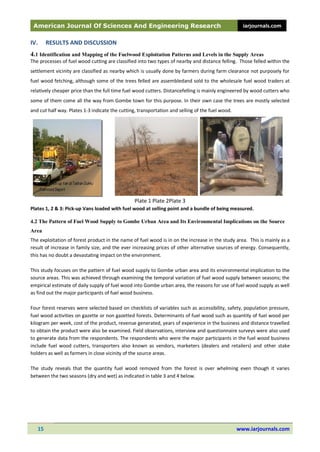 An Assessment of the Socio-Economic Impacts of Fuel Wood Exploitation ...