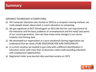 ATC company presentation | PPTX
