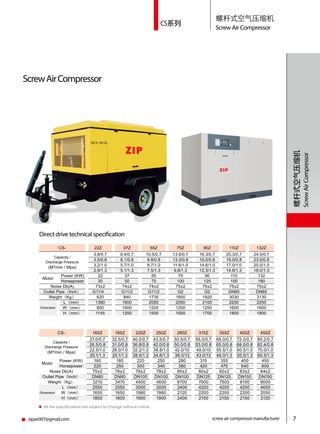 ZIP Compressor catalog | PDF | Manufacturing Industry | Industries