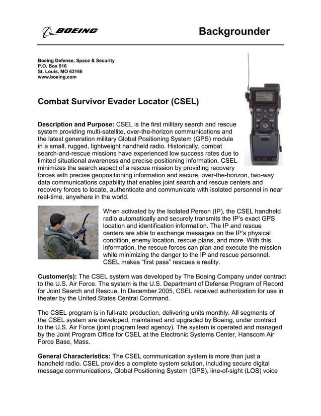 CSEL_overview | PDF | Defense Industry | Industries