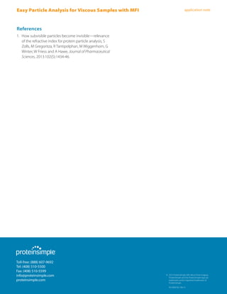 AppNote_MFI Manual Viscosity Study | PDF | Chemistry | Science