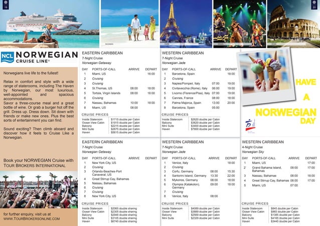 cruise brochure | PPT