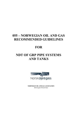 Guidelines for NDT of GRP pipe systems and tanks | PDF