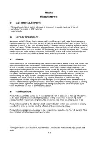 Guidelines for NDT of GRP pipe systems and tanks | PDF