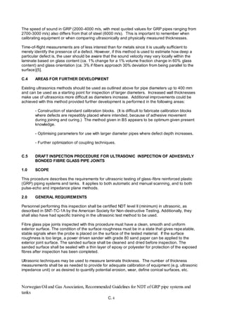 Guidelines for NDT of GRP pipe systems and tanks | PDF