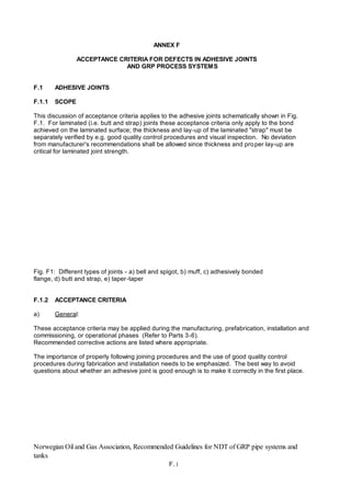 Guidelines for NDT of GRP pipe systems and tanks | PDF