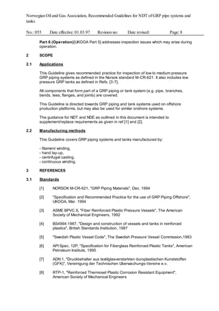 Guidelines for NDT of GRP pipe systems and tanks | PDF
