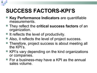 055 KPI'S Success Factor | PPT