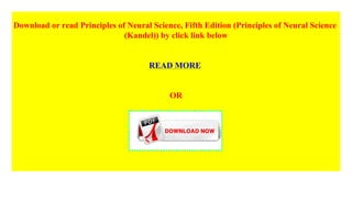 Principles of Neural Science, Fifth Edition (Principles of Neural ...