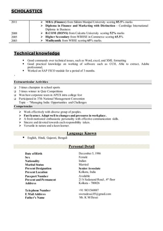 Resume_Sweta Desai | PDF