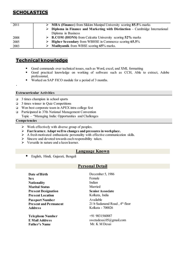 Resume_Sweta Desai | PDF