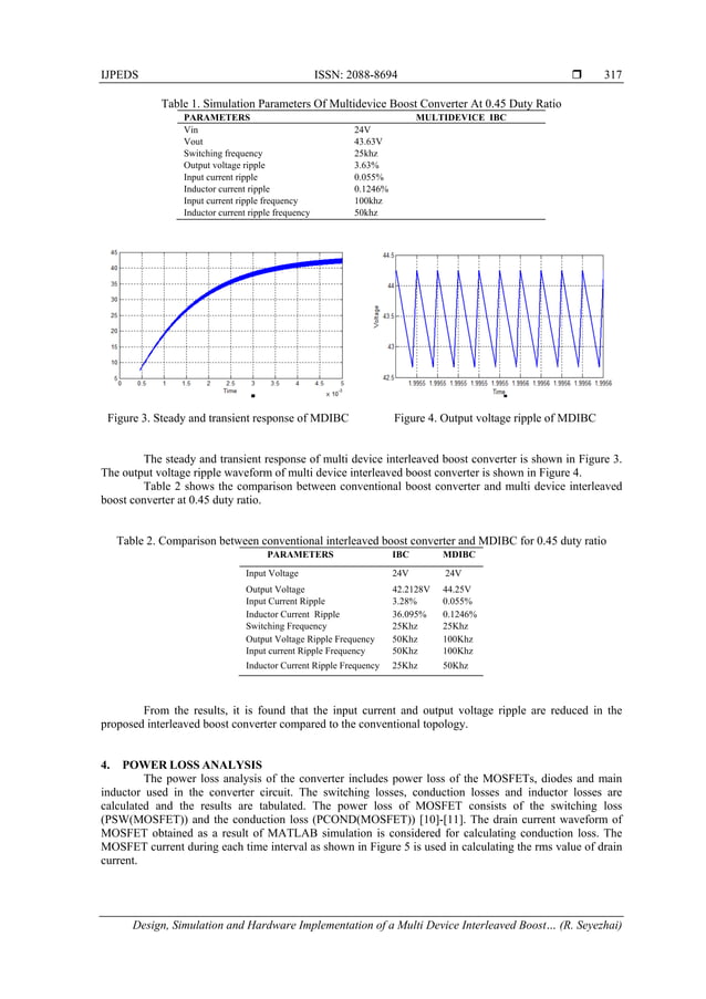 Design, Simulation and Hardware Implementation of a Multi Device Interleaved Boost Converter for ...