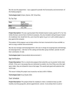 Project Summary | DOCX