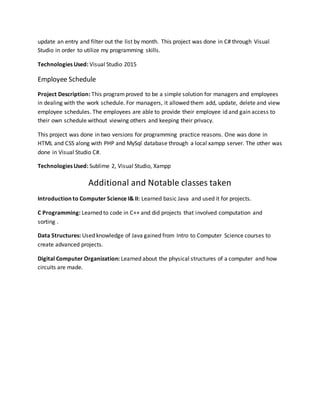 Project Summary | DOCX