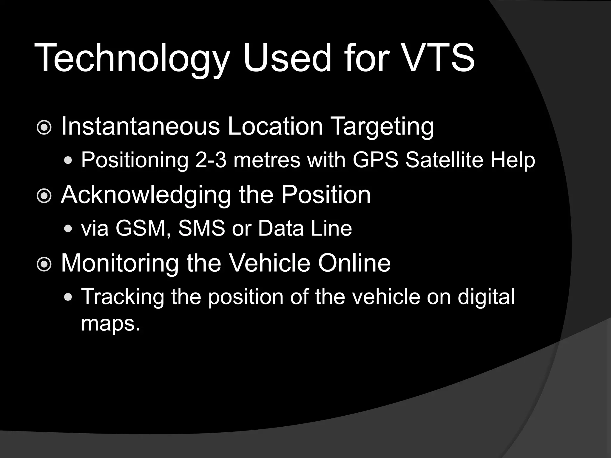 Vehicle Tracking and Locking System | PPTX