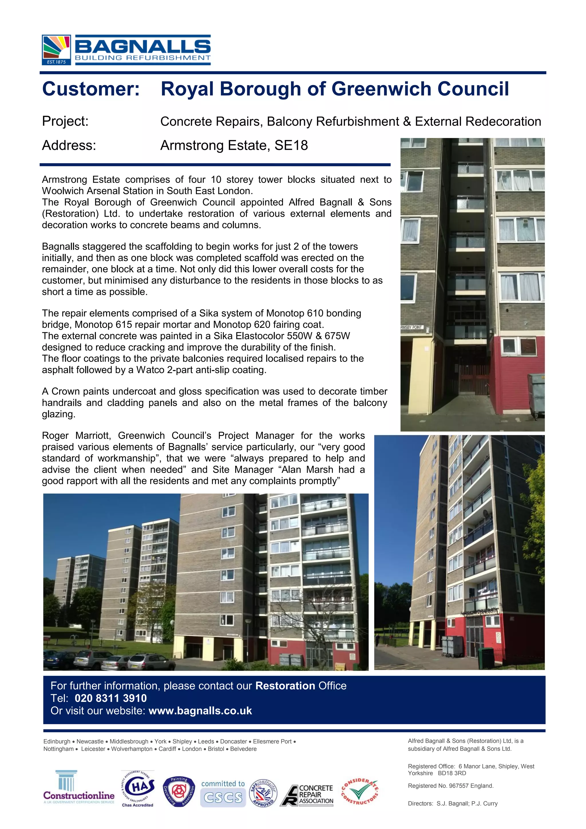 Case Study - Armstrong Estate, Greenwich Council | PDF