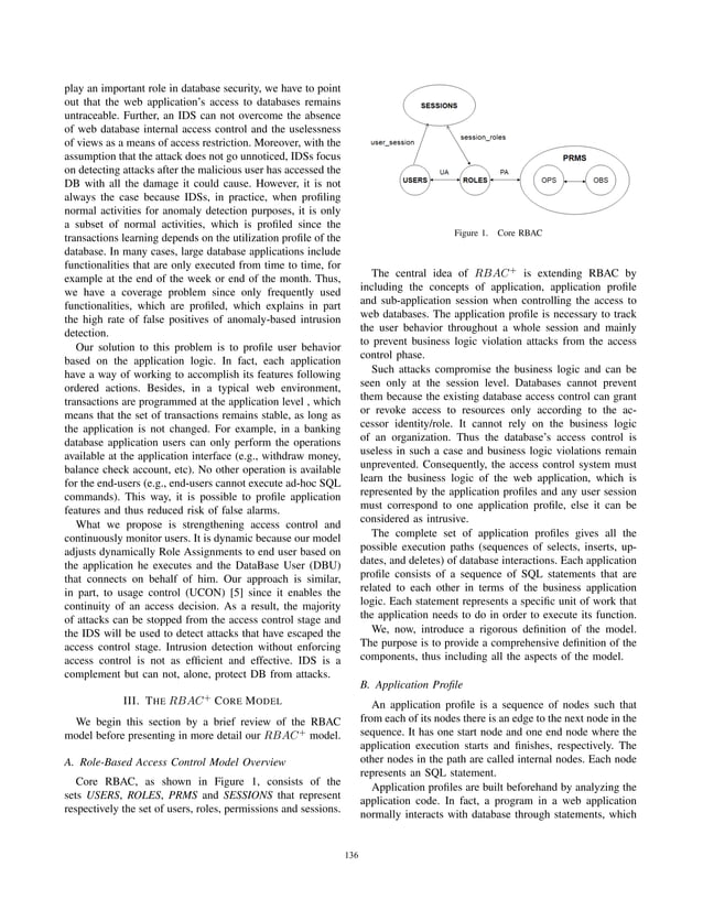 Dynamic Access Control for RBAC-administered web-based Databases | PDF