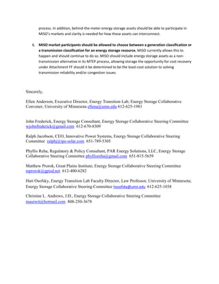 MESC comments to MISO | PDF