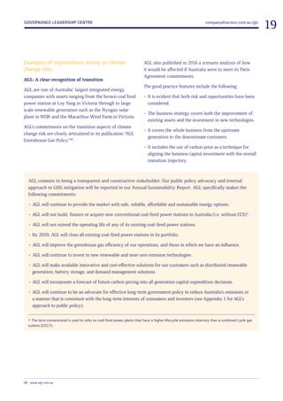 Climate Change and Good Corporate Governance (AICD 2016) | PDF