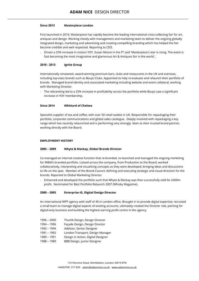 ADAM NICE CV | PDF