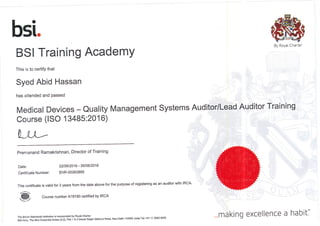 BSI Certificate | PPT