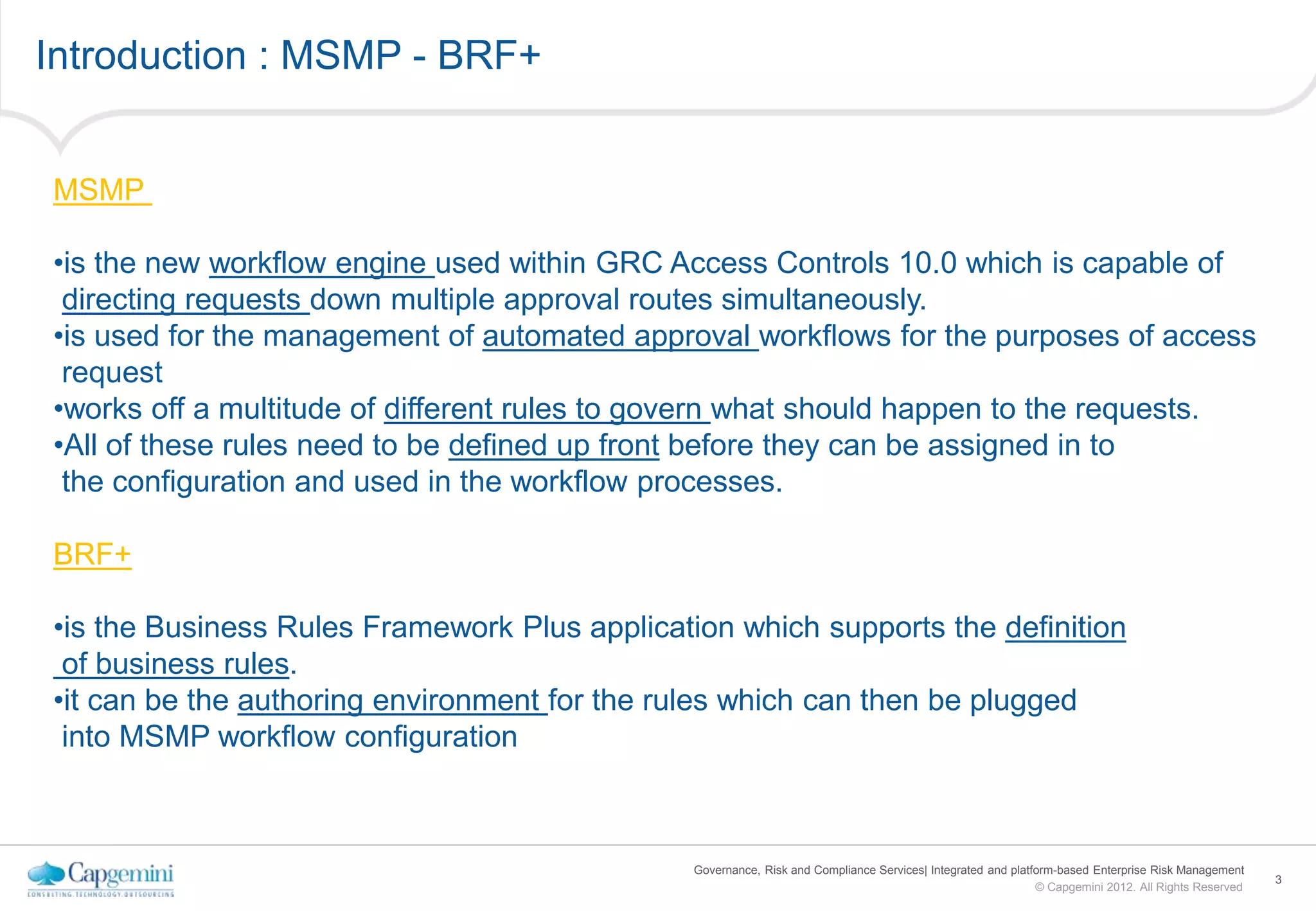 SAP GRC AC 10.1 - ARM Workflows | PPTX