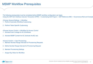 SAP GRC AC 10.1 - ARM Workflows | PPTX