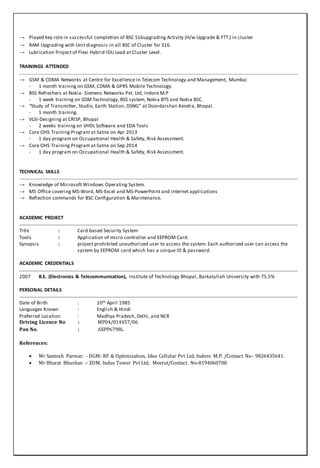 resume_sanjay parmar | PDF