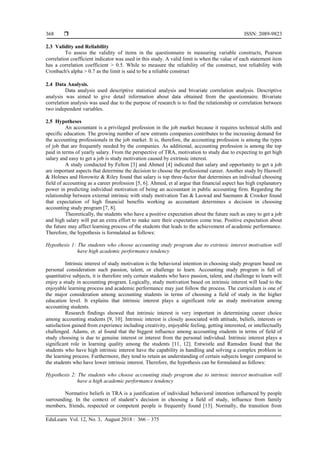 Study Motivation, Academic Performance and Commitment Career in ...