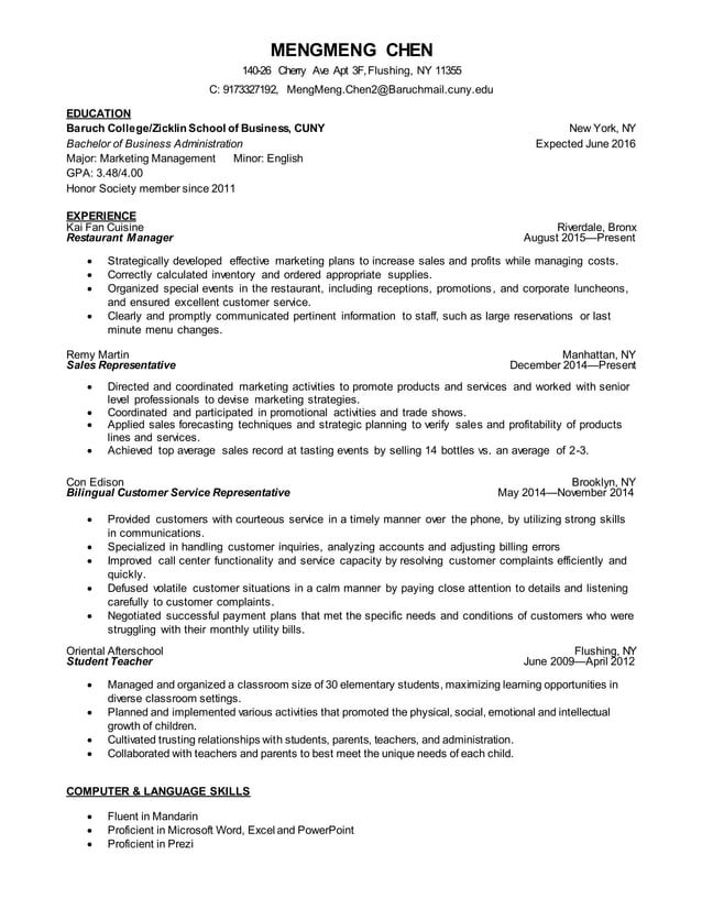 MENGMENG CHEN RESUME | PDF