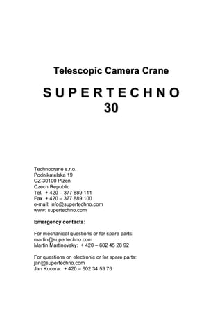 SUPERTECHNO30 - manual | PDF