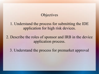 IDE_class III Devices PPT | PPT