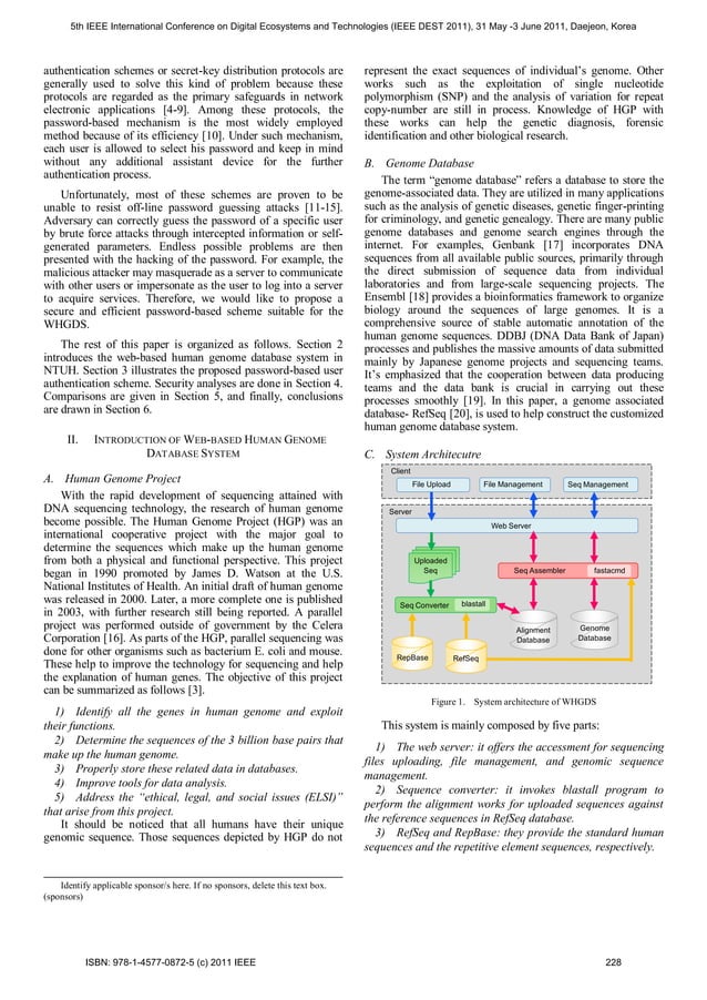 A Reliable Password Based User Authentication Scheme For Web Based Human Genome Database System