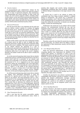 A Reliable Password-based User Authentication Scheme for Web-based Human Genome Database System ...