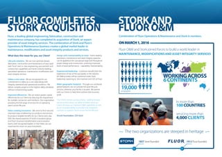 3 page Fluor Stork brochure | PDF | Business | Business and Finance